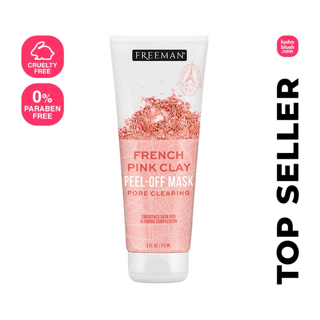 Freeman Beauty Pore Clearing French Pink Clay Peel Off Mask 175ml (Exp: 10/28) | Shopee Malaysia