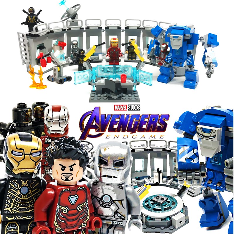 4 Endgame Ironman Iron Man hall of Armor Lepin Building Blocks Toys ...