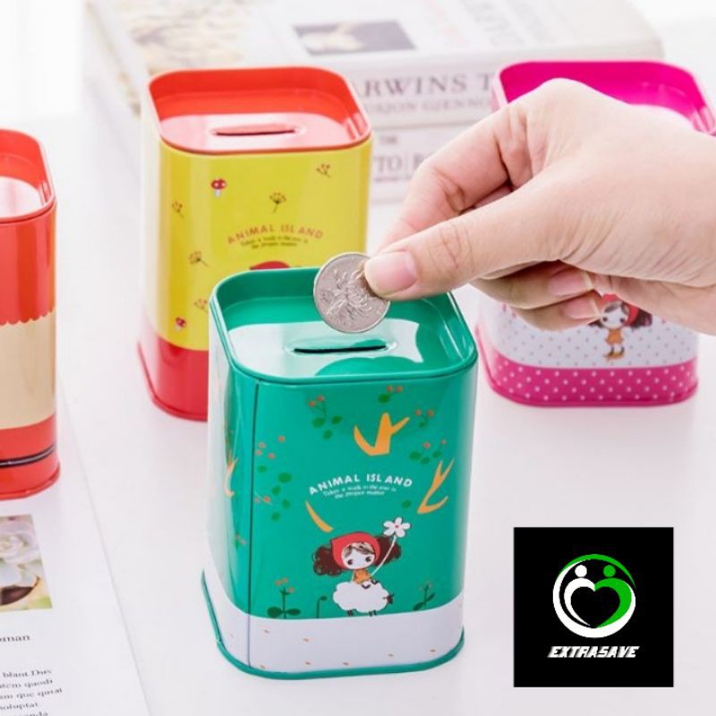 Ready Stok Money Coin Box / Tabung Duit Besi / Tabung Duit 2 In 1 ...