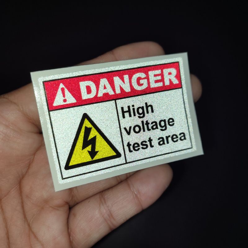 Danger High Voltage Testing