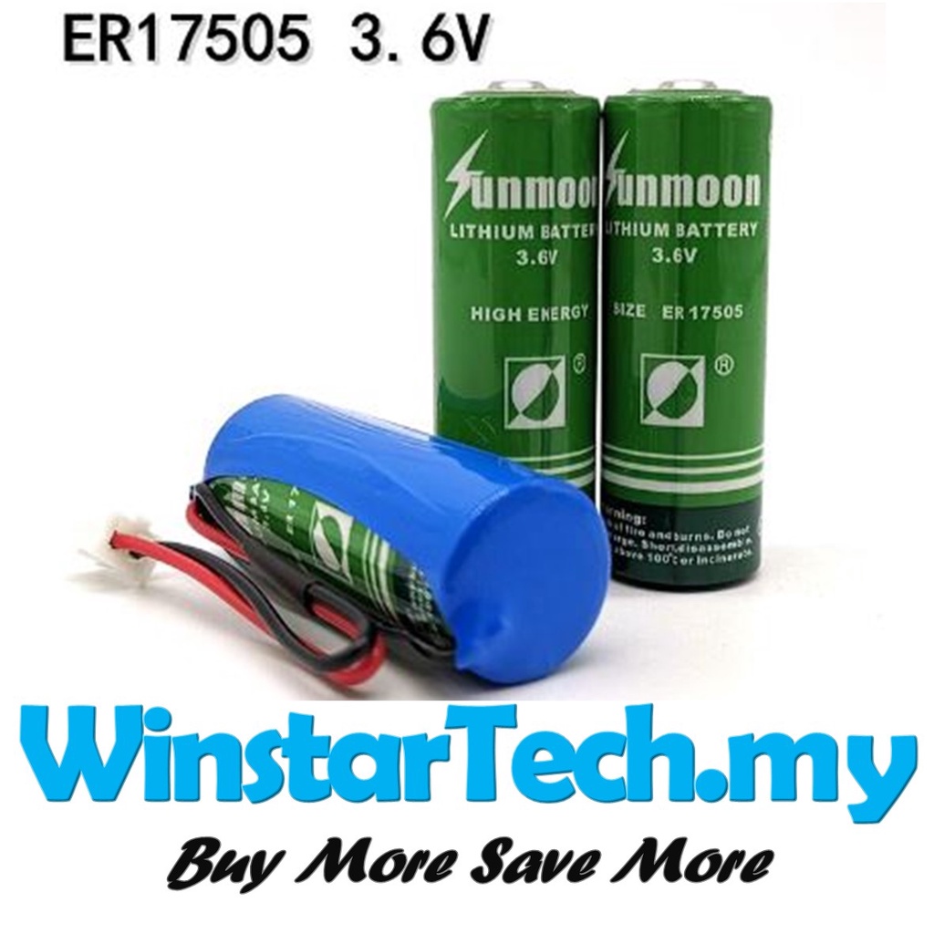 Sunmoon genuine ER17505 3.6V 3400MAH smart water meter lithium sub ...