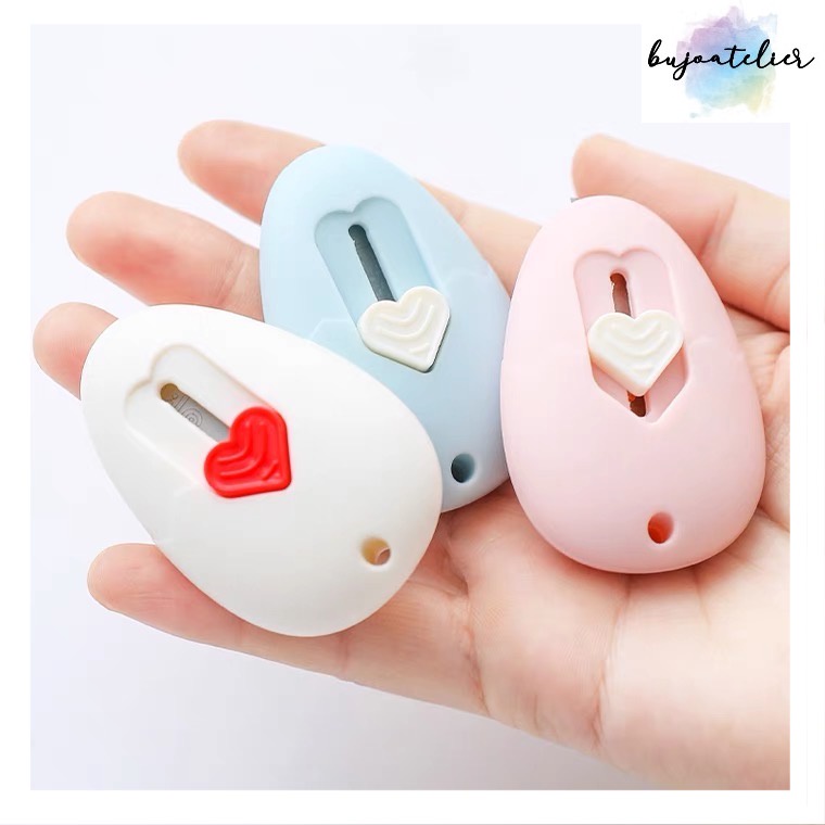 bujoatelier [1] Egg Love Mini Pen Knife Utility Knife Cutting Knife Box ...