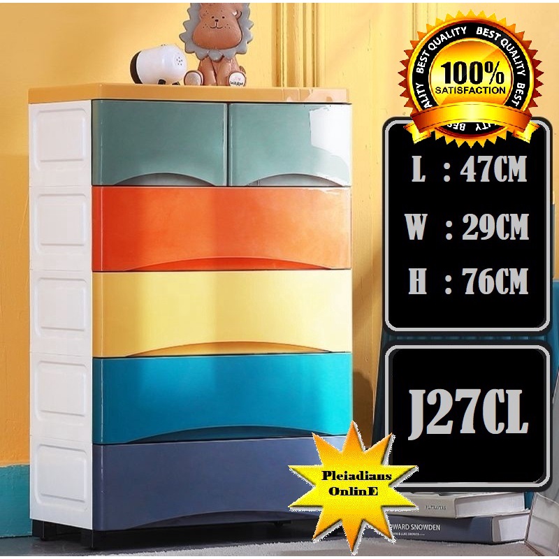 HOMIEE Nordic Color Drawer Storage Cabinet Box Almari Perabut Furniture ...