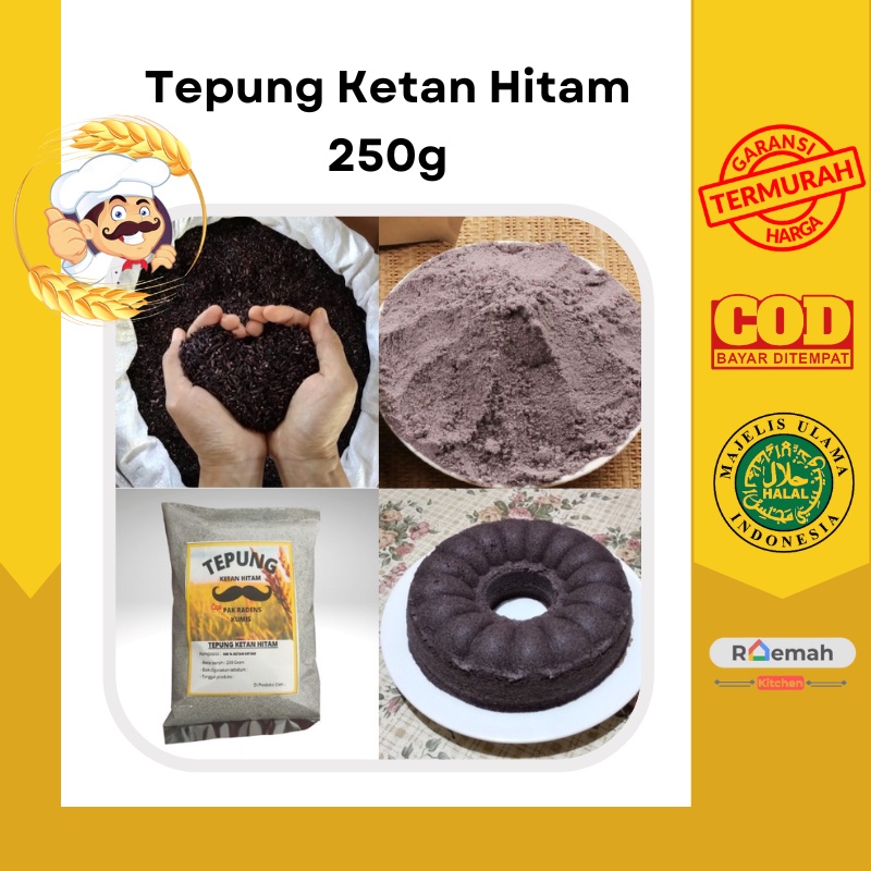 HITAM 100% Original Black Glutinous Flour Cap Raden | Shopee Malaysia