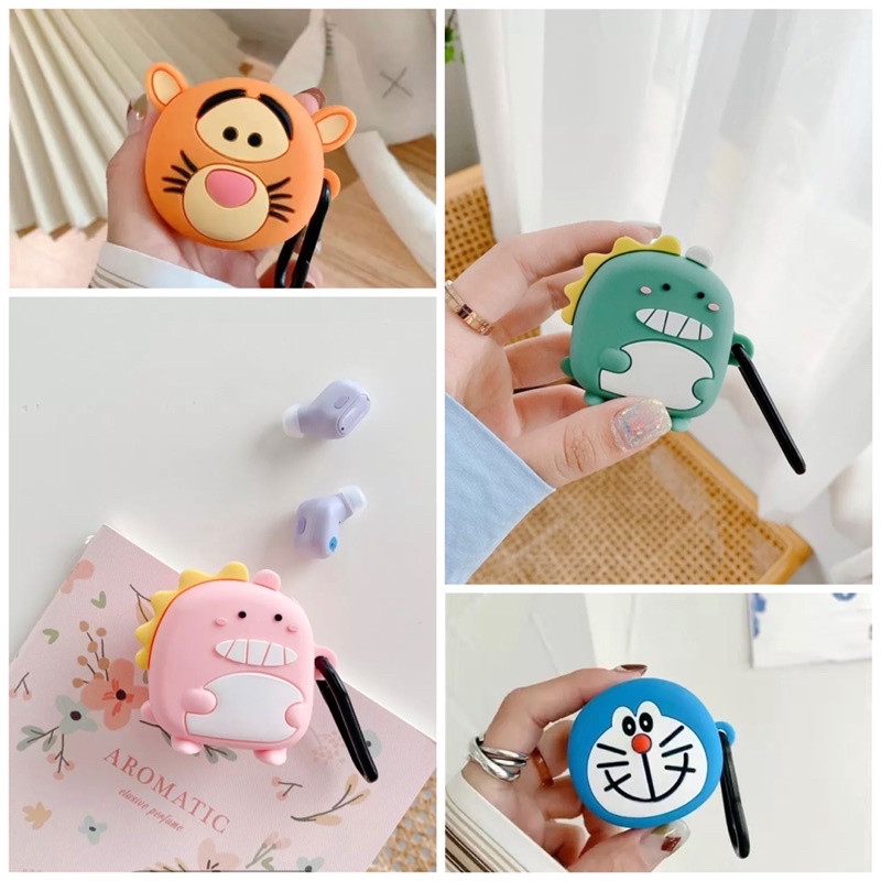 Case Baseus WM01 WM02 TWS Cartoon Doraemon Wireless Headphones Silicone ...