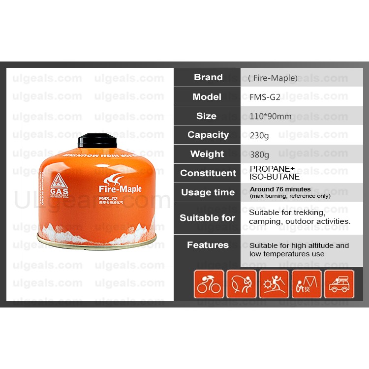 SENGOKU/Kovea Gas/Fire Maple Gas/Alocs Gas/Maxsun Screw Type Gas Camping Gas Butane Gas ...