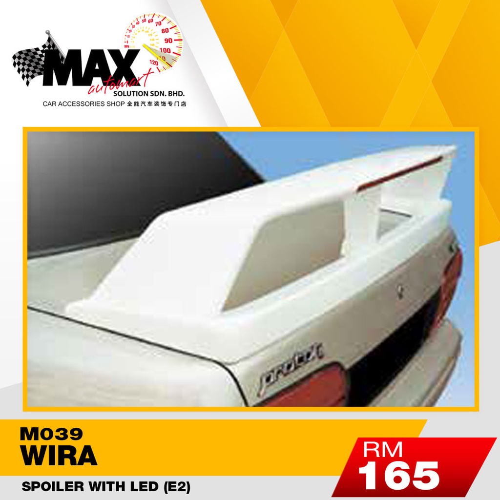 M039 PROTON WIRA SPOILER WITH LED E2 BODYKIT | Shopee Malaysia