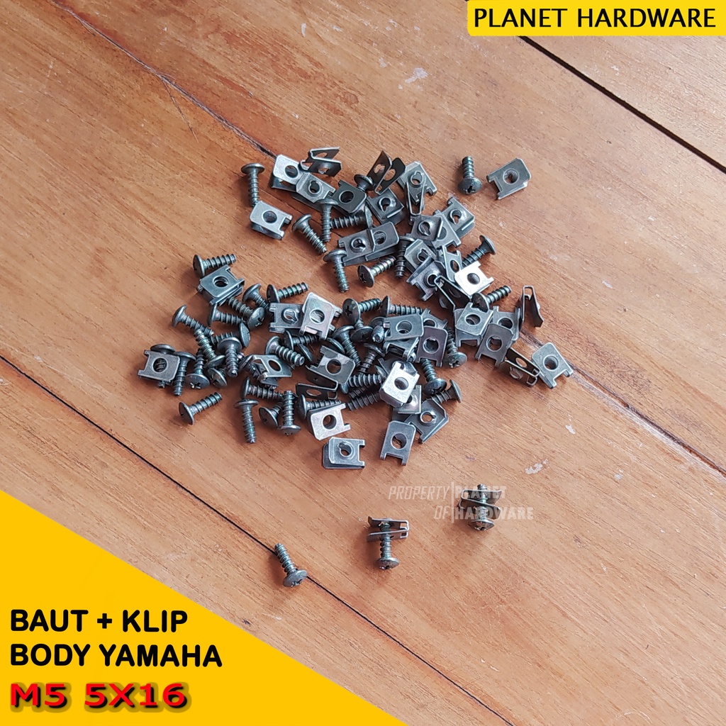Yamaha motorbike body bolts clip+scrup M5 5x16 yamaha motorbike body ...