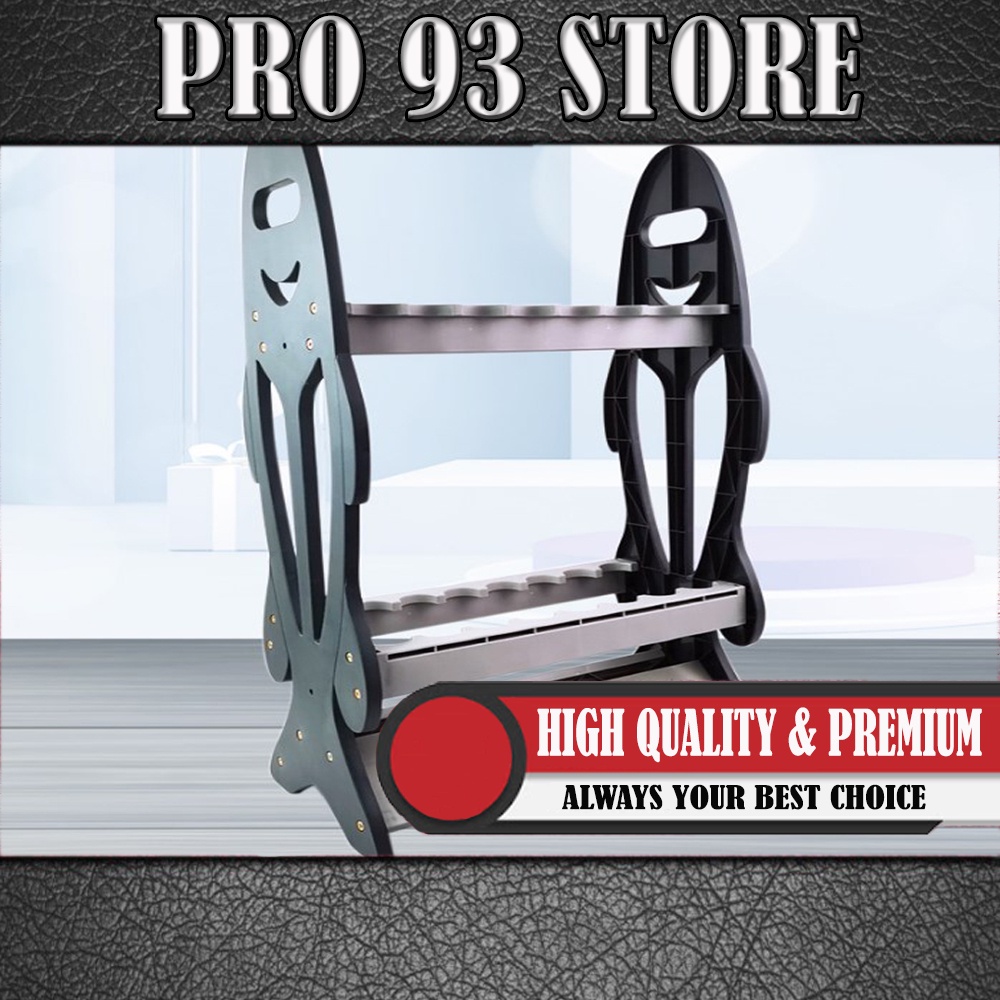 Pro93 Easy Lightweight Fishing Rod Rack Pole Holder Organizer Rack For ...