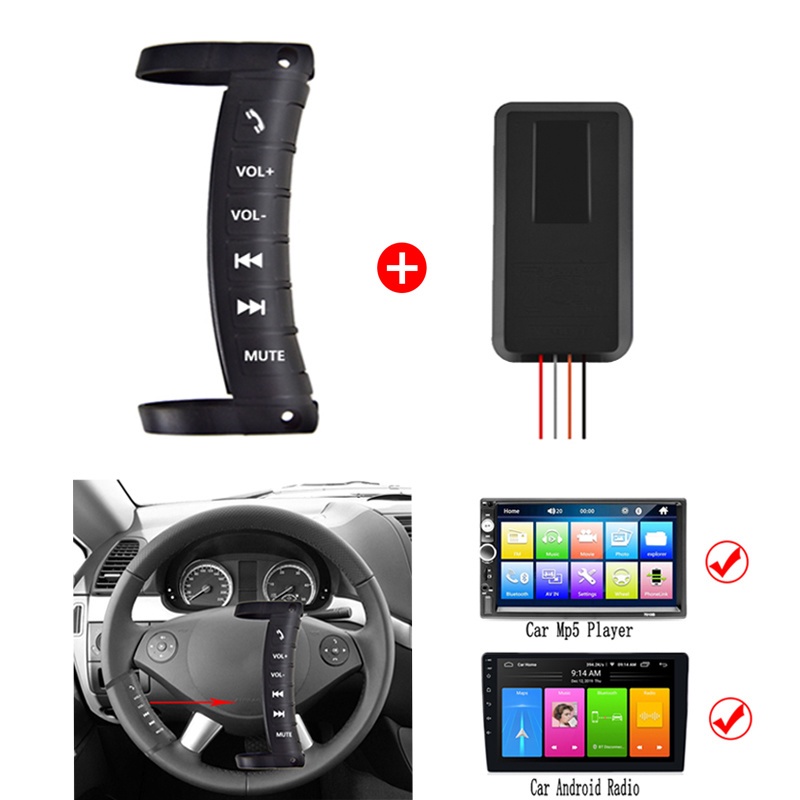 Car Radio Steering Wheel Remote Control 2din Car Android MP5 Player ...