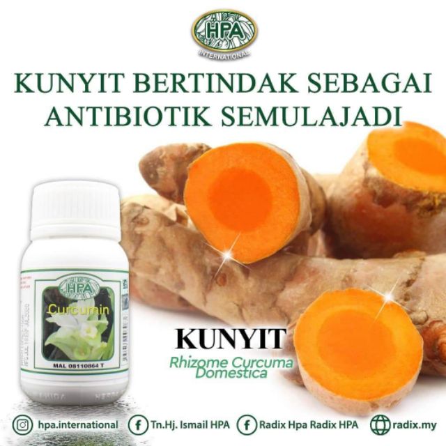 IR - HPA Curcumin - Mencuci rahim, antibiotics semula jadi, menguatkan ...