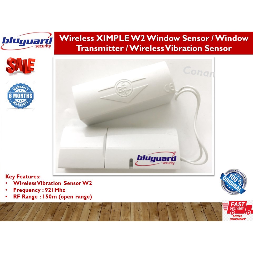 Bluguard Wireless Alarm System XIMPLE W2 Window Sensor / Window ...