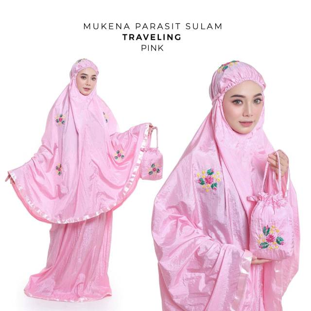 Mukena Telekung Rukuh Kado Traveling Width Parasitic Embroidery Adult ...