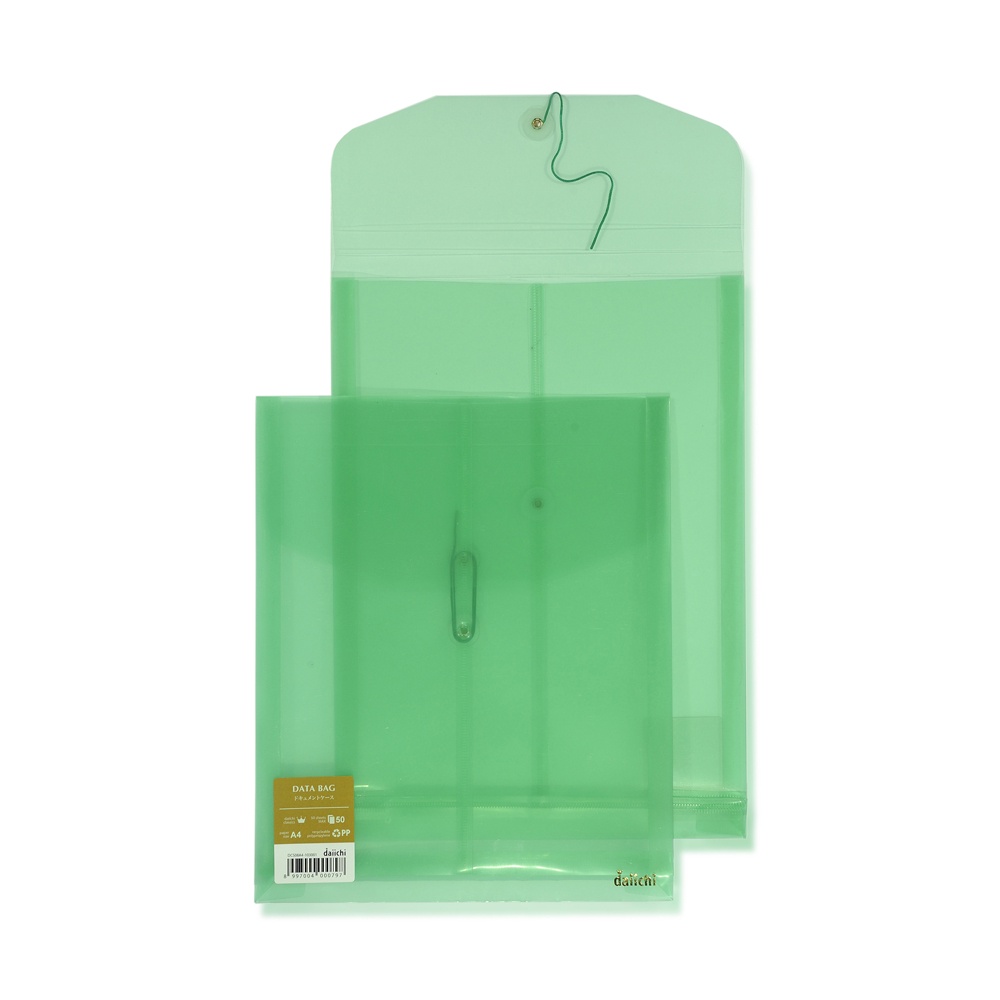 Daiichi - Classic Data Bag Clear Envelope Folder Strap Plastic Folder ...