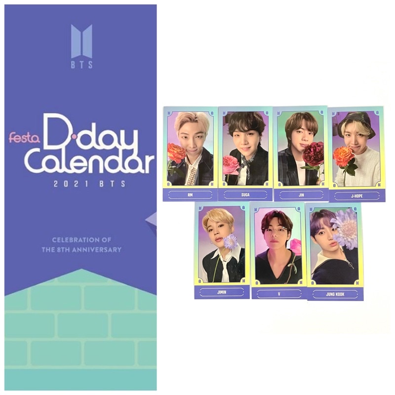 [Ready Stock] 💖 BTS Festa 2021 (D2) Flower Mini Photocard 💖 | Shopee ...
