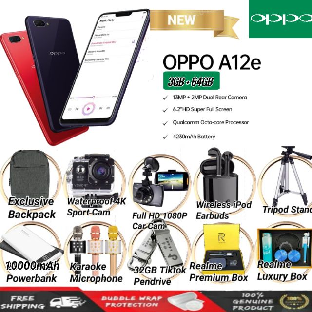 Oppo A12e (3GB 64GB ROM) 《Gift Worth Rm299》 | Shopee Malaysia
