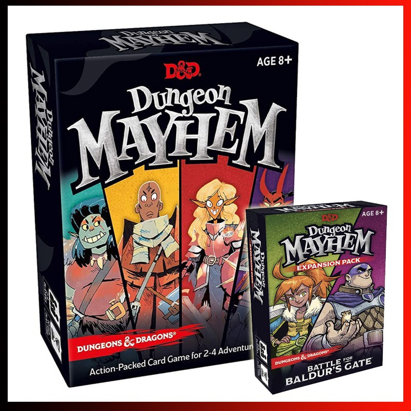【Ready Stock】Dungeon Mayhem Card Game Dungeons & Dragon Age 8+ Family ...