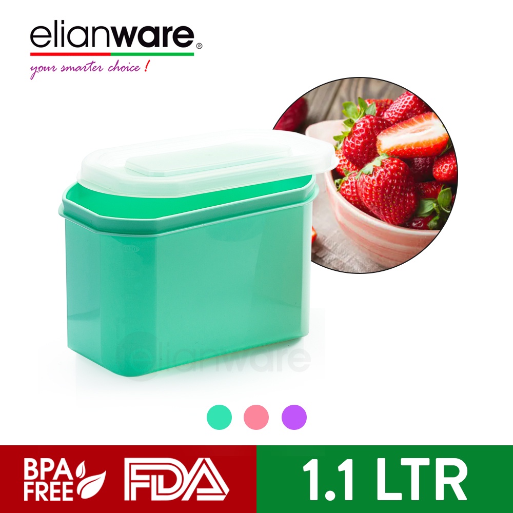 Elianware Transparent Multipurpose Food Keeper Storage (1.1L) | Shopee ...