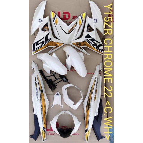 HLD RACING CHROME 22 STICKER YAMAHA Y15 Y15ZR V1 V2 V3 V3 V4 COVERSET ...