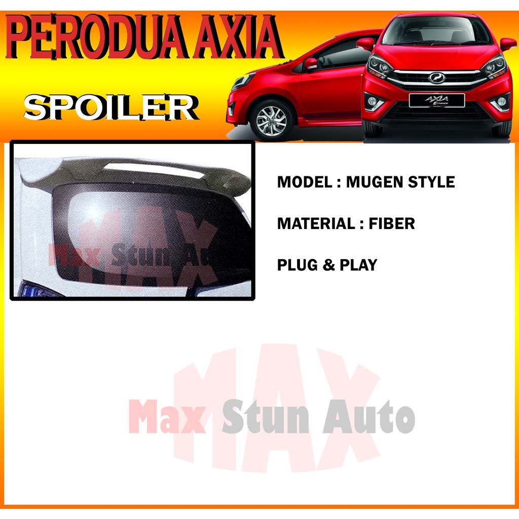 PERODUA AXIA REAR TURNK SPOILER (OE LOOK,IMPUL,MDL,SE,CROSS,MG,DRIVE68 ...