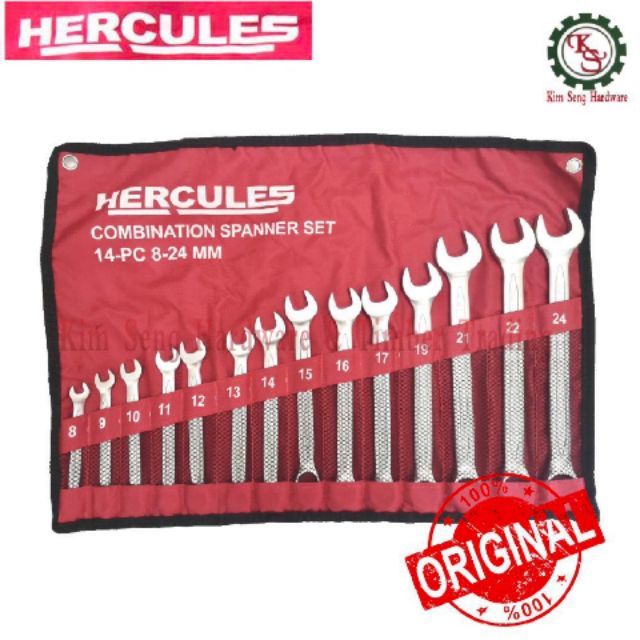 Original Hercules Spanner Spanar Set Wrench Tools Car Repair 8-24mm 14 ...