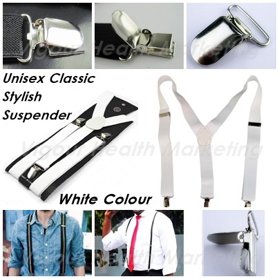 Classic Unique Smart Suspender For Kids Boy Girl Man Woman - White ...