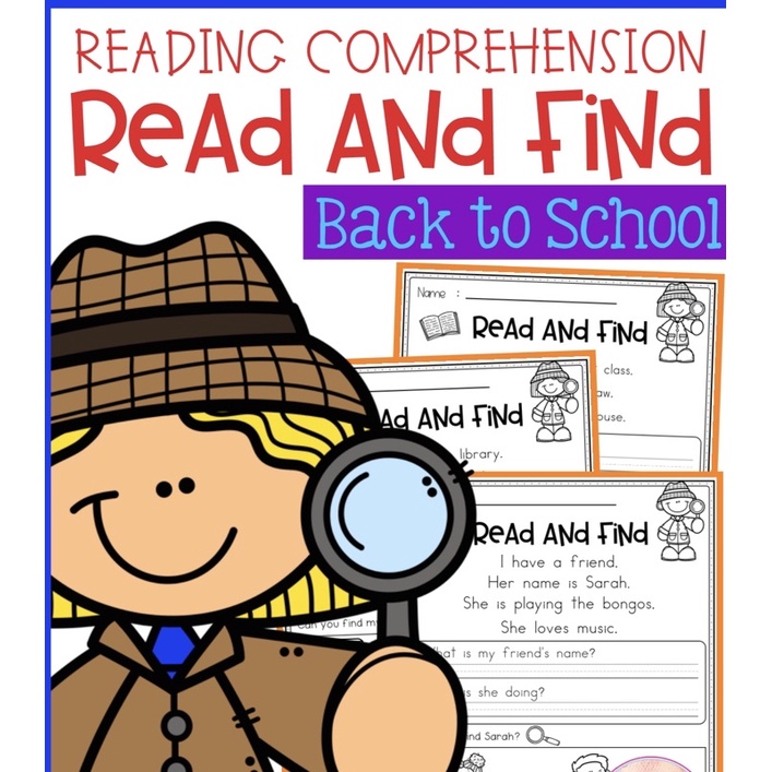 Back to School Printable Softcopy PDF Reading Comprehension Read and ...