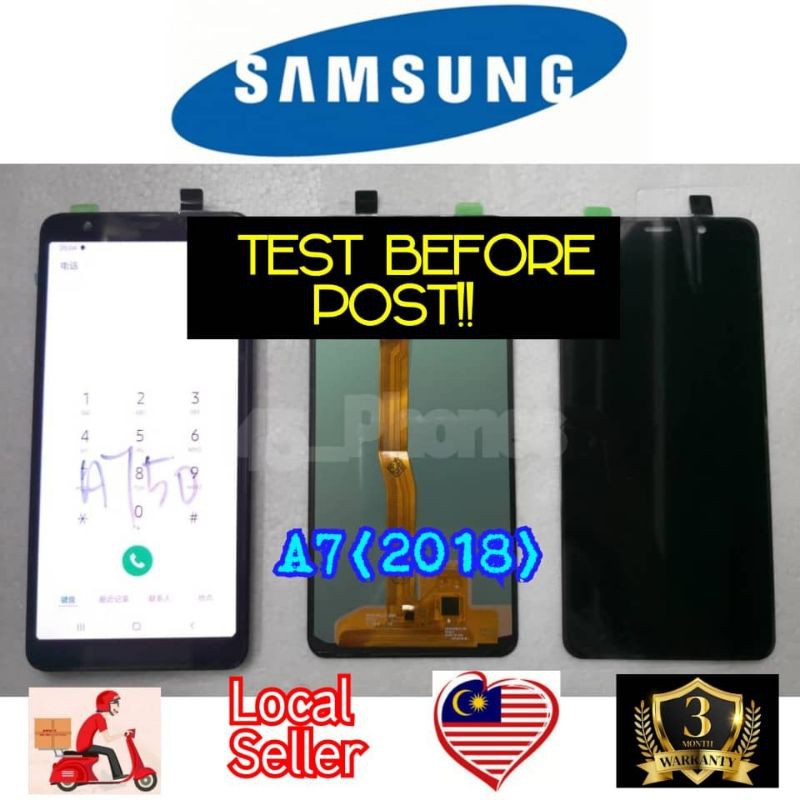 OMP45 (Ready Stock) SAM A7 2018 A750F LCD DISPLAY TOUCHSCREEN DIGITIZER ...