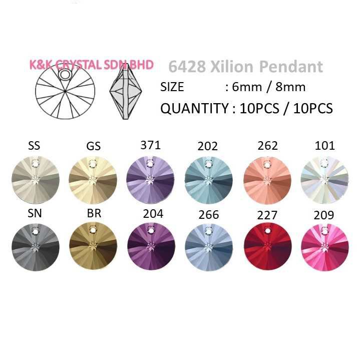 6428 SW Xilion /Revoli UFO Pendant 6mm / 8mm / 12mm | Shopee Malaysia