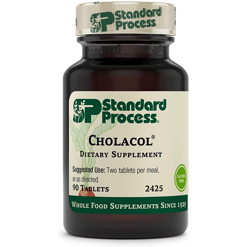 Standard Process Cholacol 90 Tablets - Gallbladder Support Supplement ...