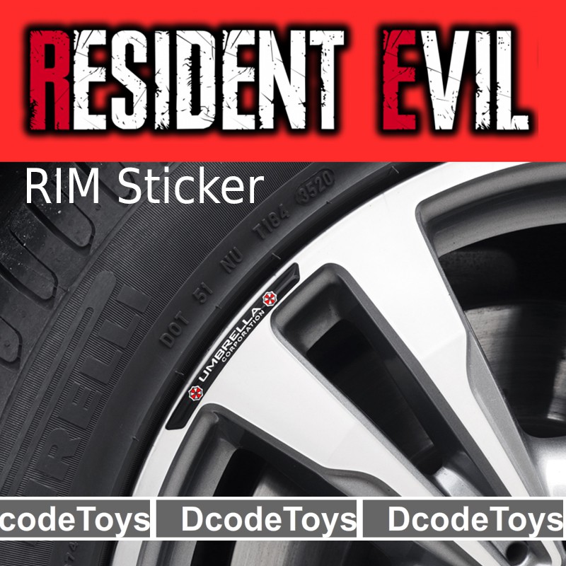3D Emblem RIM Sticker - Umbrella Resident Evil Logo - from ps2 ps3 ps4 ...