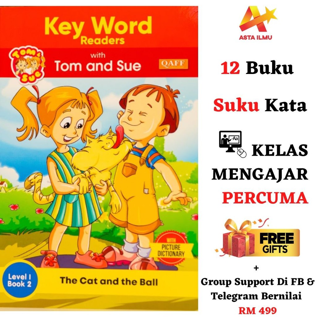 Buku Key Word Readers with Tom & Sue(12 Buku)+FREE Gift+Kelas Mengajar ...