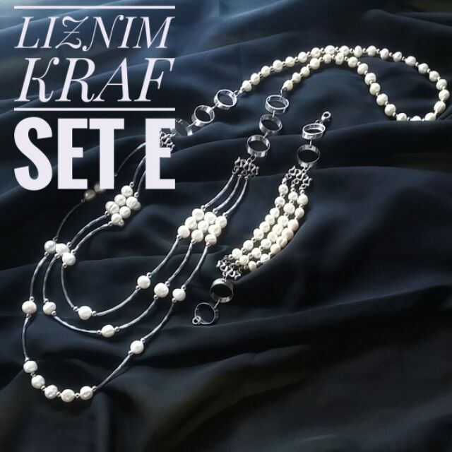 👍 READY STOCK👍LIZNIM HANDMADE RANTAI LEHER & RANTAI TANGAN MUTIARA PEARL NECKLACE & BRACELET ...
