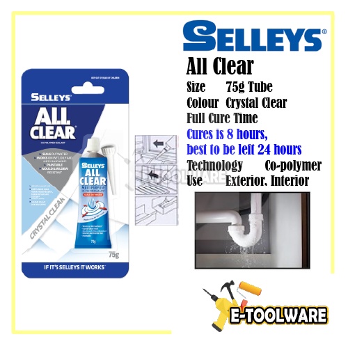 Selleys All Clear Multipurpose Sealant 75g | Shopee Malaysia