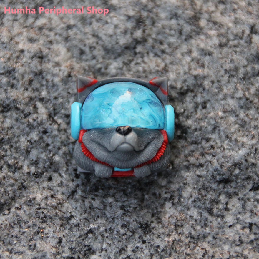 Artisan keycap Space dog keycaps Hand made Resin keycap mechanical ...