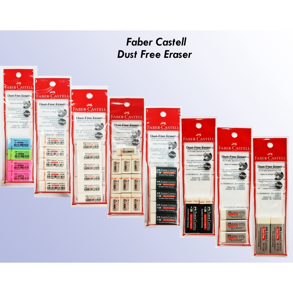Faber Castell- Dust Free Eraser- Packet | Shopee Malaysia