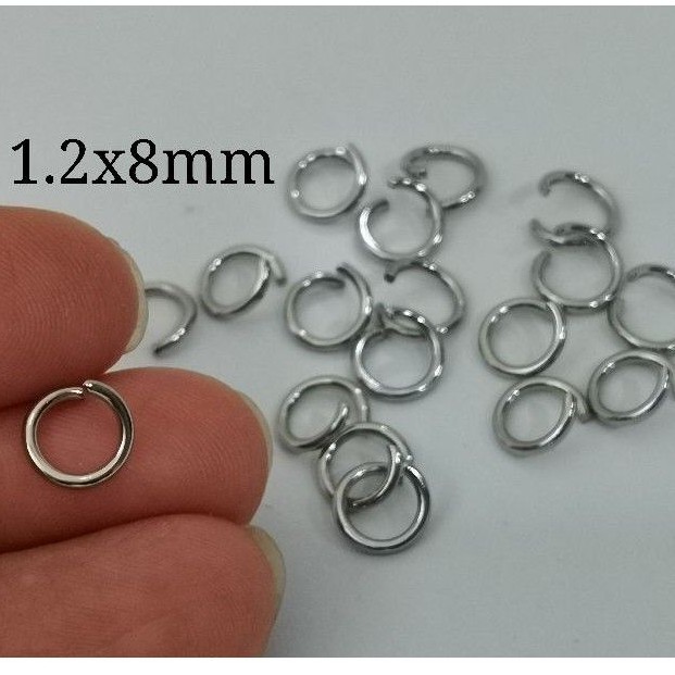 1.2mm Stainless Steel Jump Rings D8mm, 10mm, 12mm. | Shopee Malaysia