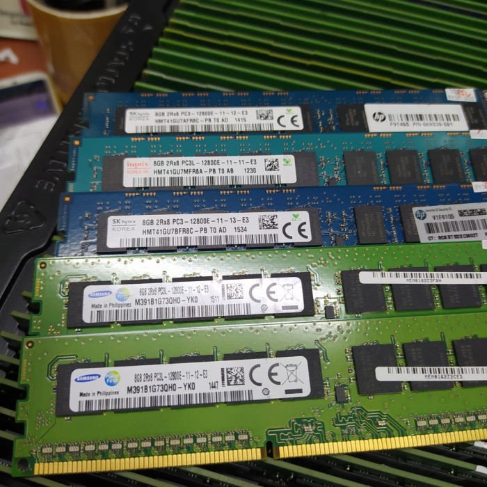 Ram server 8GB ECC unbuffed PC3L-12800E samsung/skynix original ...