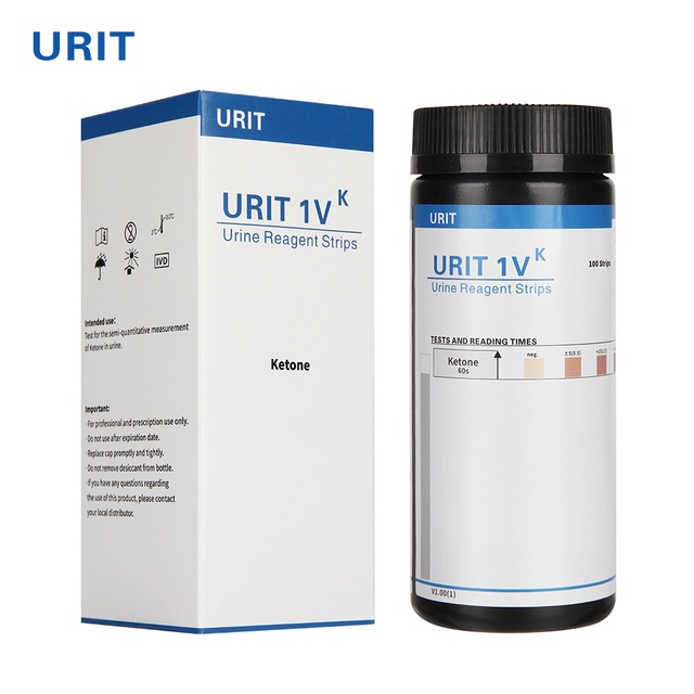 URIT 9-in-1 Urine Test Strips 100ct Urinalysis Dip-Stick Testing Kit ...