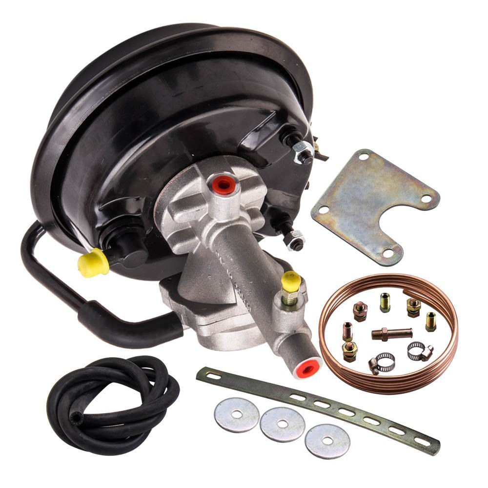 VH44 Remote Brake Booster + Bracket Mounting Kit For 4 Wheel Drum Brake ...
