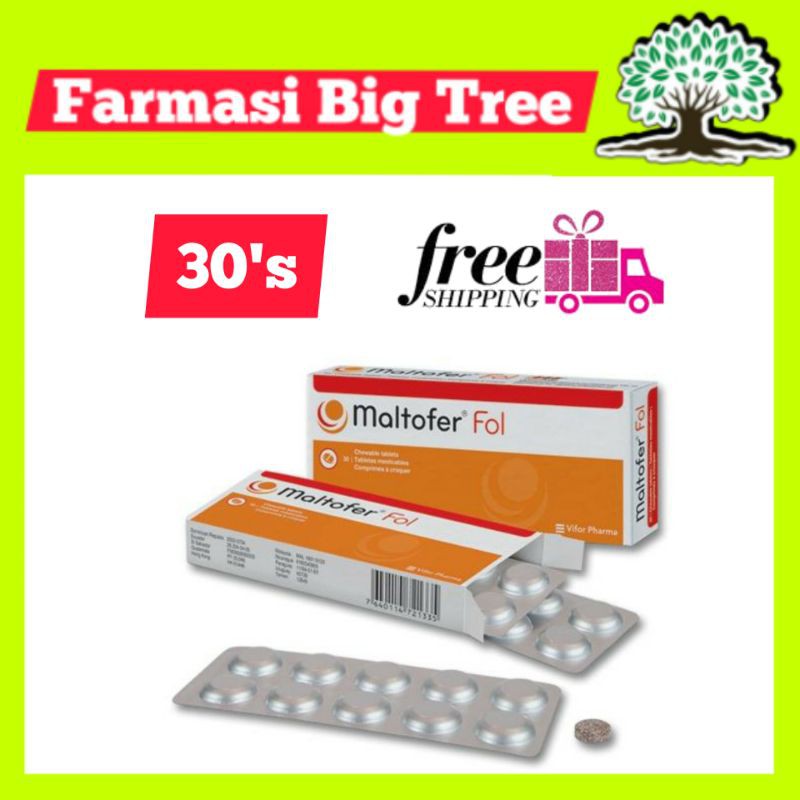 Maltofer Fol Chewable Tablets 30's- pil tambah darah + folic acid ...