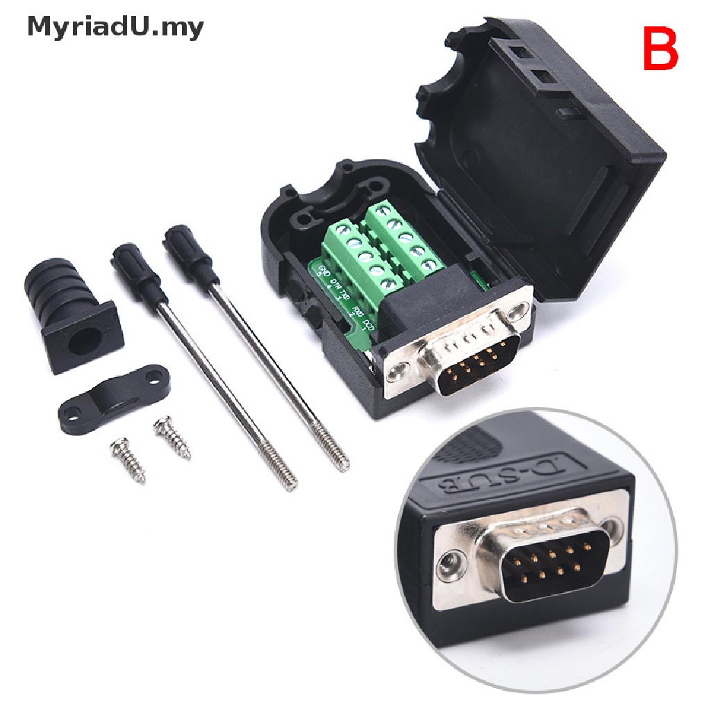 MyriadU DB9 Connector RS232 Male Female 9 Pin RS485 Breakout Terminals ...