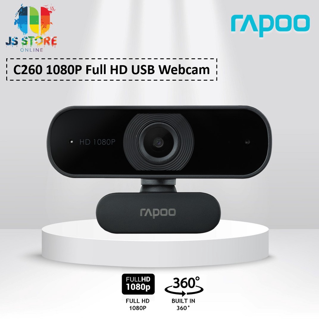 [READY STOCK] Rapoo C260 Full HD Webcam HD1080 - 2 years warranty ...