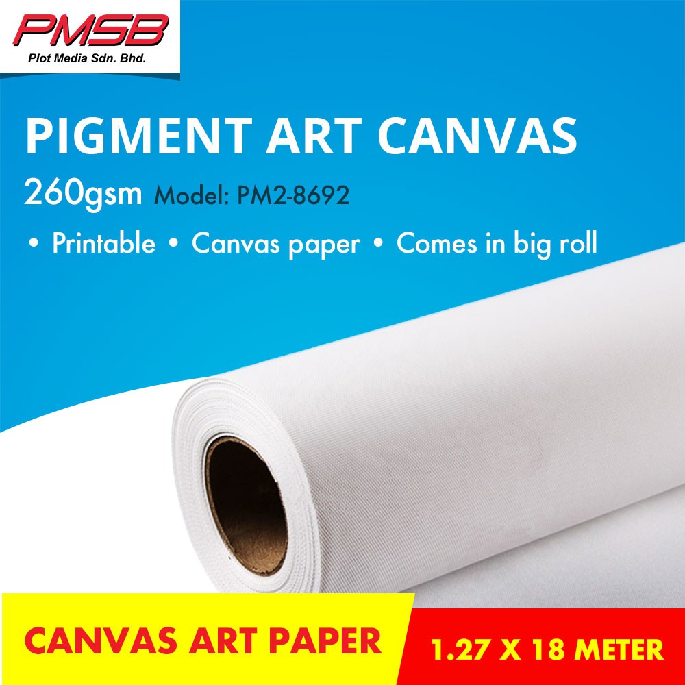 Canvas Pigment Art 260gsm (1.27m x 18m) - Performance Labels Solution ...