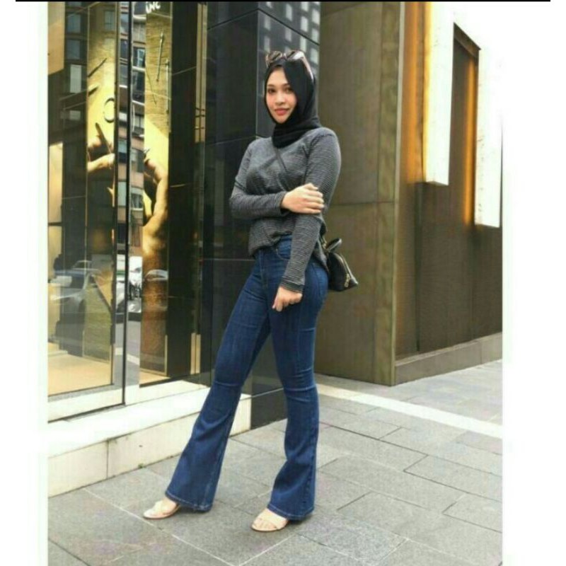 💥💥Seluar Jeans bootcut Perempuan🔥🔥 | Shopee Malaysia