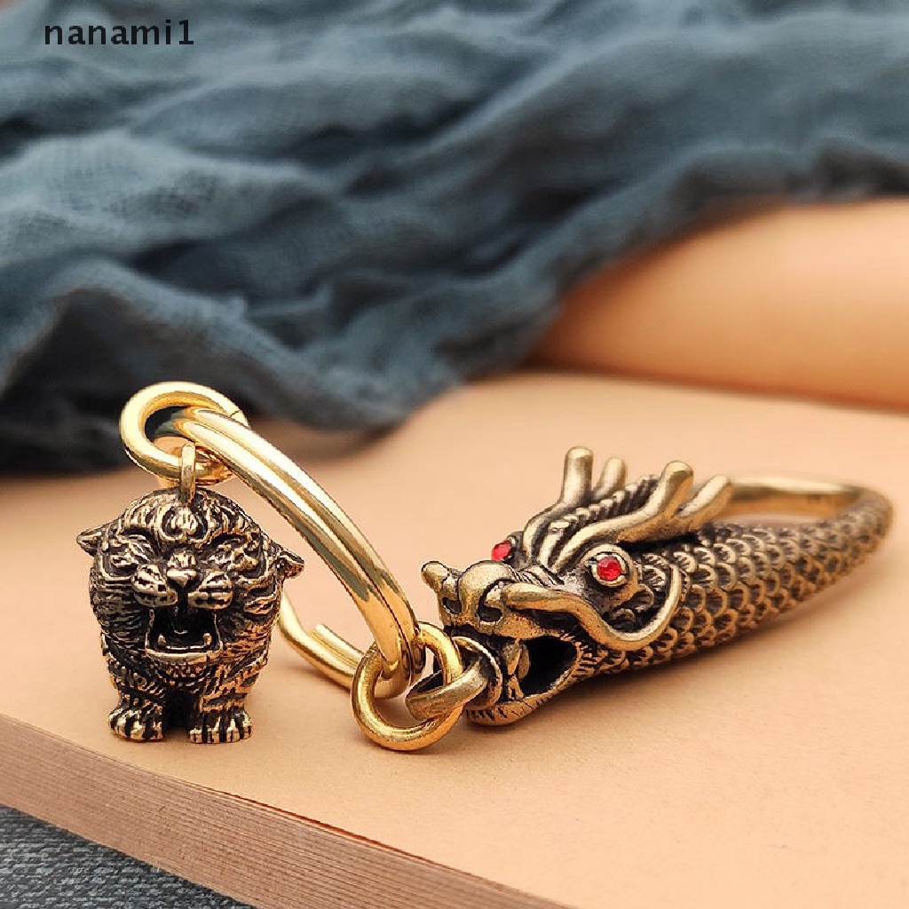 [nanami1] Metal Brass Tiger Key Chains DIY Hangings Jewelry Accessories ...