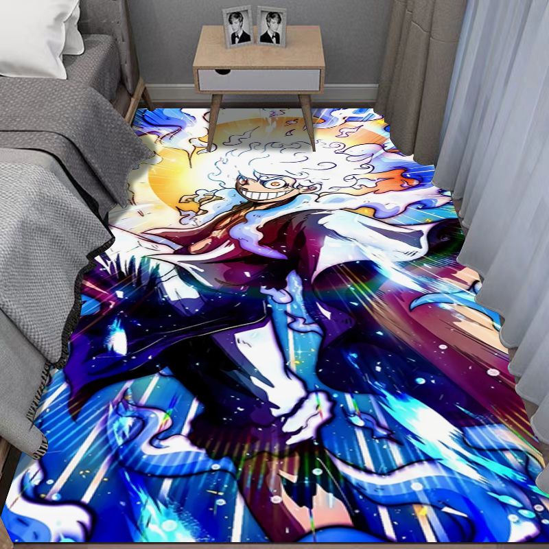 Floor Mat One Piece Home Carpet Anime Character Room Bedroom Bedside ...