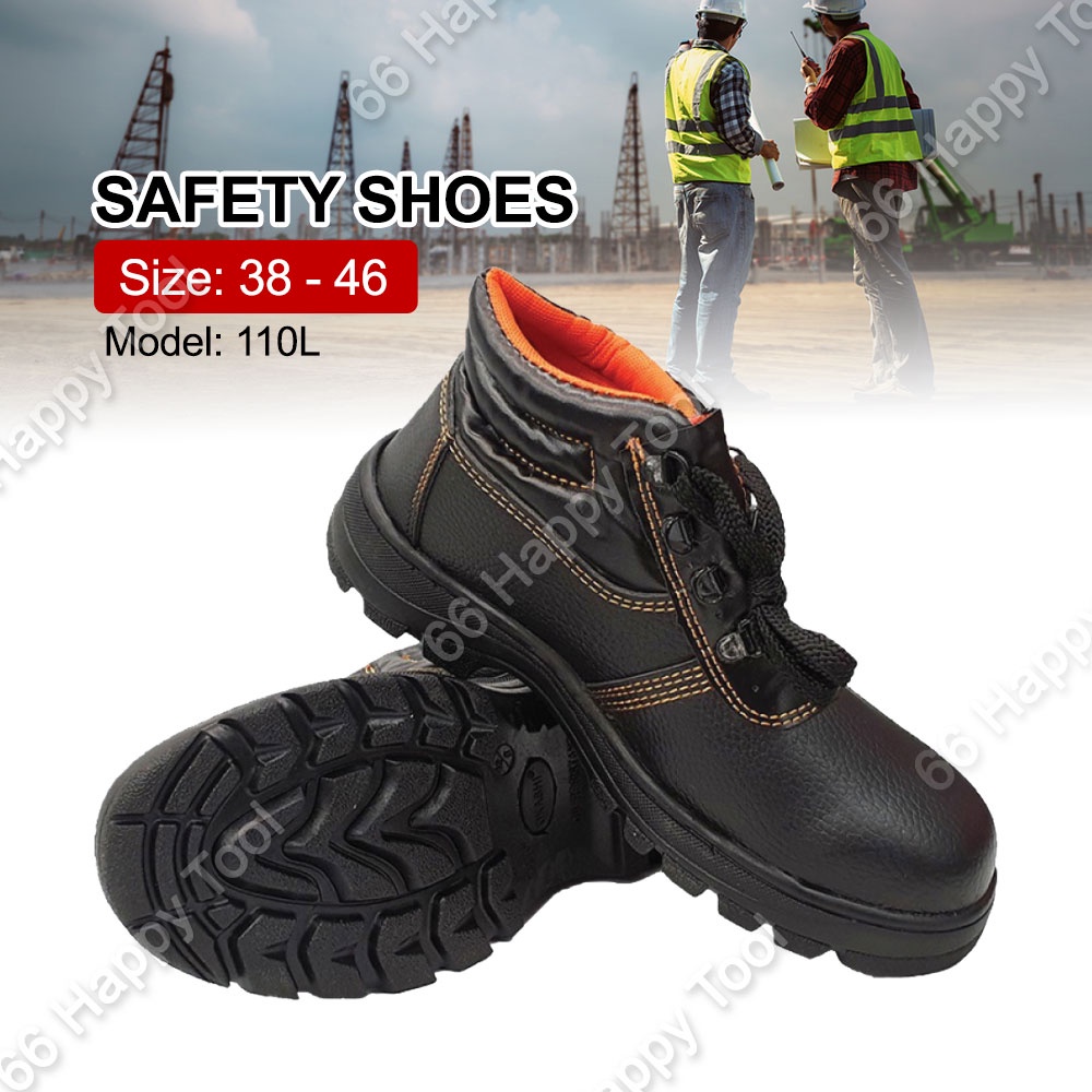 66 Happy Tool Ready Stock High Quality Black Orange Steel Toe Safety ...