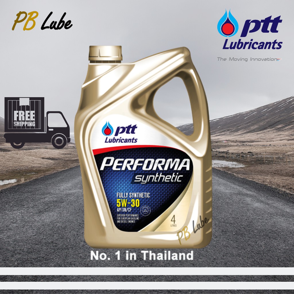 PTT PERFORMA FULLY SYNTHETIC CAR ENGINE OIL / LUBRICANT (Free Shipping ...