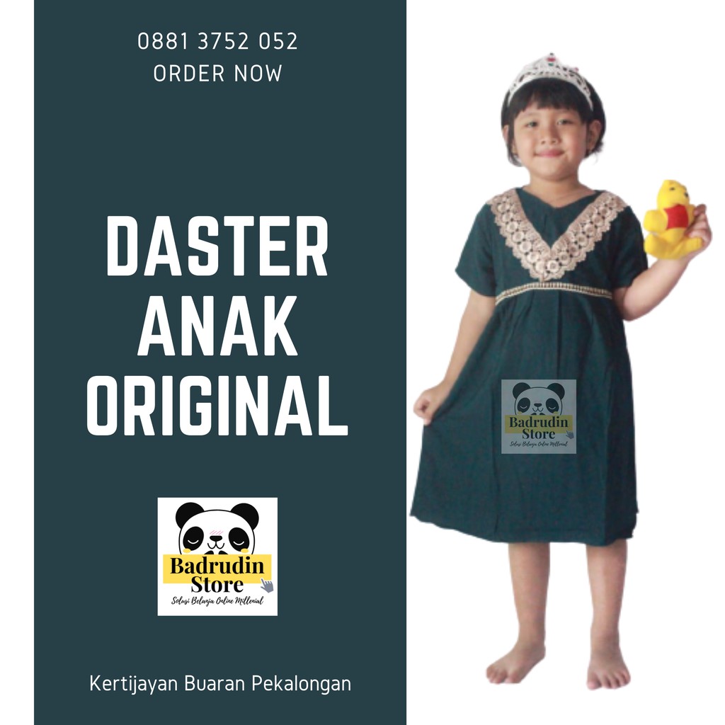 HIJAU Children's Daster Dress, hygienic children's Daster, children's ...